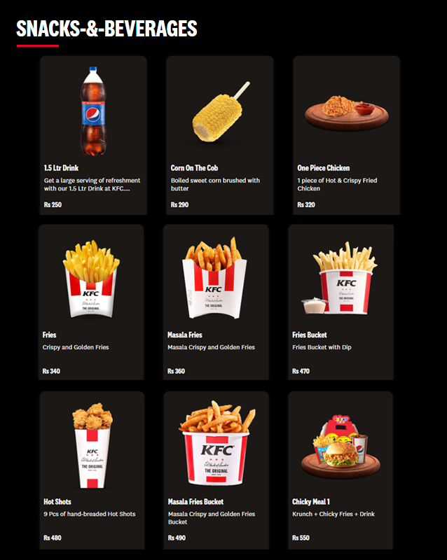 KFC Menu | KFC Deals Menu | KFC Restaurants Menu & Prices 2020 | (Aug ...